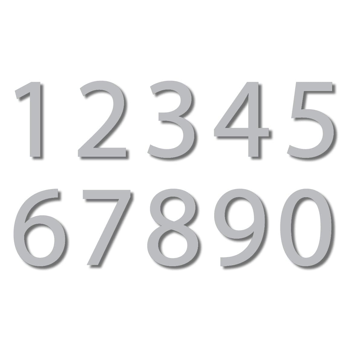 Preformed Thermoplastic Numbers
