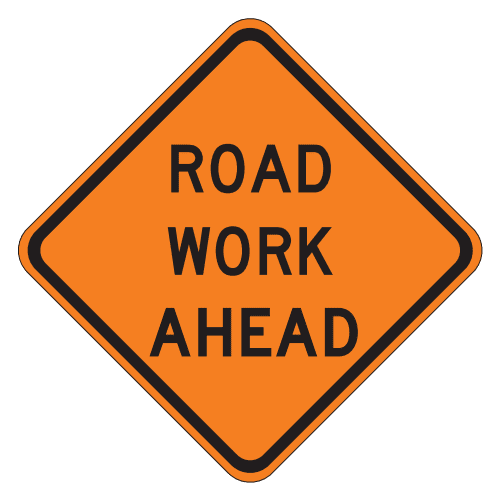 CW20-1D Road Work Ahead Sign
