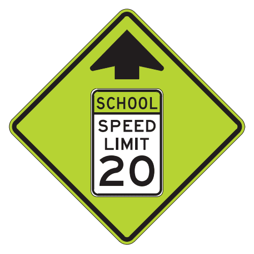 S4-5 School Speed Zone Ahead Sign https://translineinc.com/wp-content ...