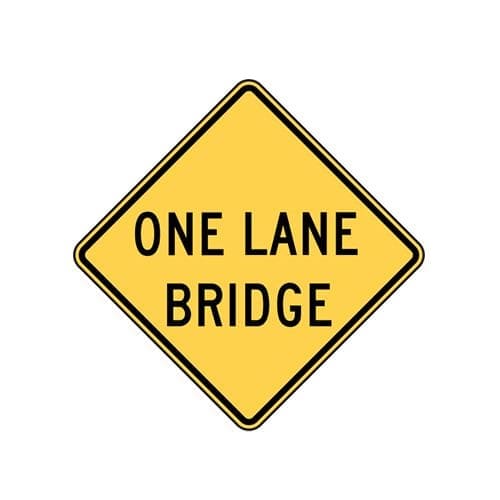 W5-3 One Lane Bridge Sign https://translineinc.com/wp-content/uploads ...