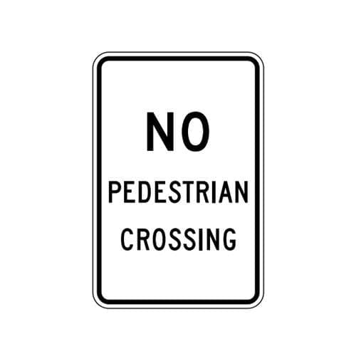 R9-3a No Pedestrian Crossing Sign https://translineinc.com/wp-content ...
